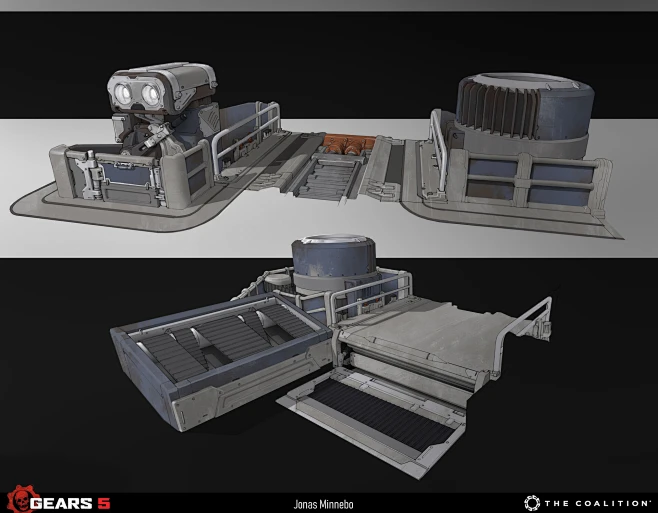 Gears 5 - Reactor, Jonas Minnebo : Designs and early sketches for the ...
