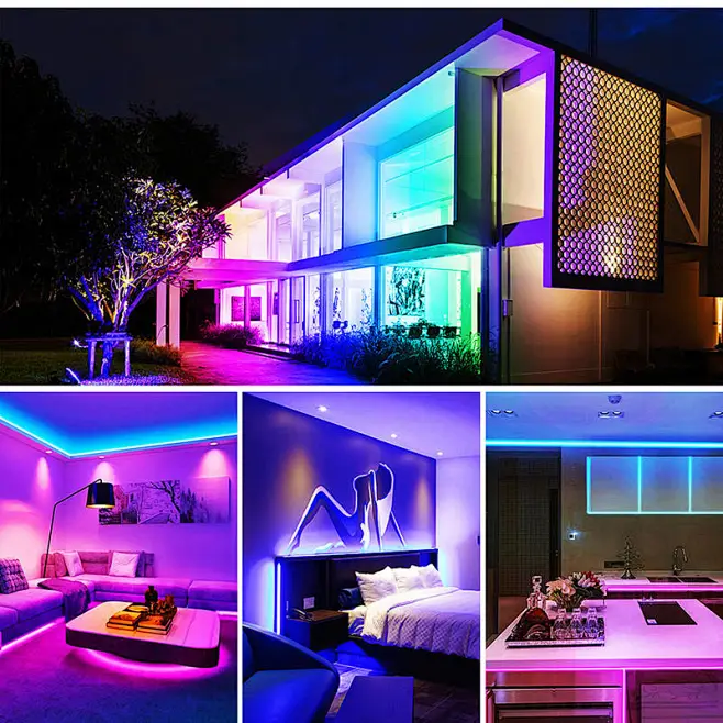 Cct Cob Led Strip Addressable Magic Digital Led Cob Strip 5v Rgbw Smart ...