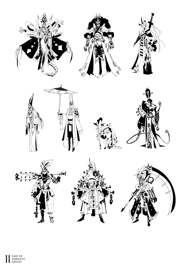 100 live characters design-花瓣网