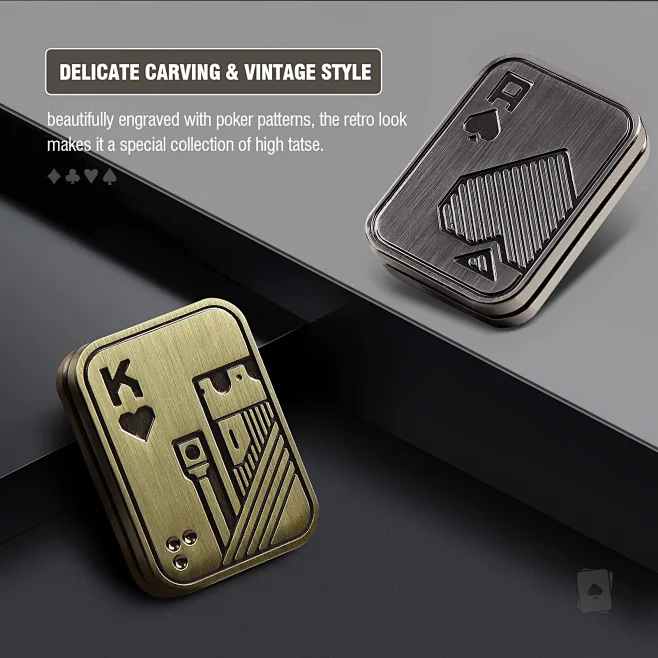 Amazon.com: Fidget Toys Adults, EDC Metal Fidget Slider, Magnetic Poker ...