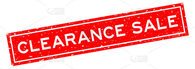 Grunge red clearance sale word square rubber seal