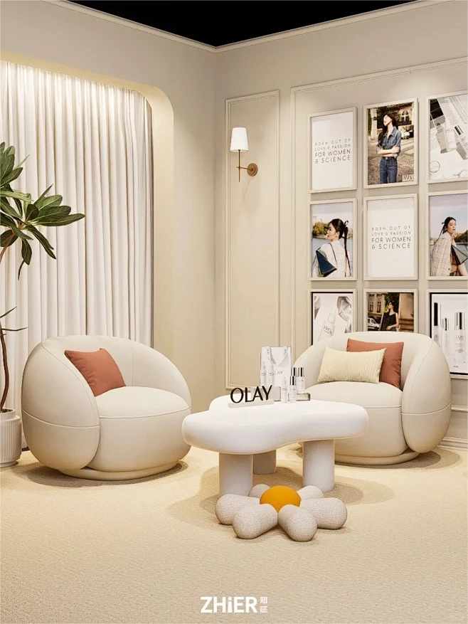 直播间设计 _ 白鹿惊喜空降OLAY专场_2_ZHiER知造局 直播设计_来自小红书网页版-花瓣网