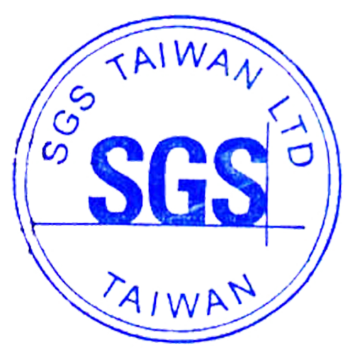 蓝色印章效果SGS通过标签免扣