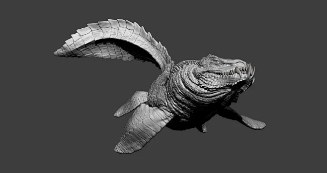 Leviadon Sea Monster-花瓣网