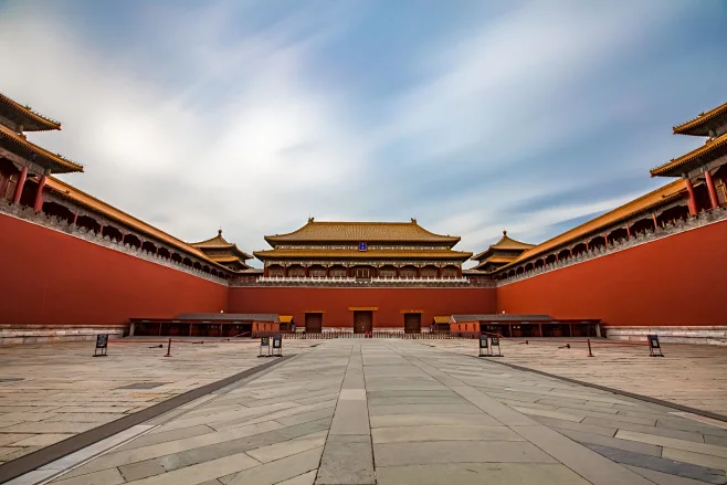 日落时分的天安门摄影照片-花瓣网