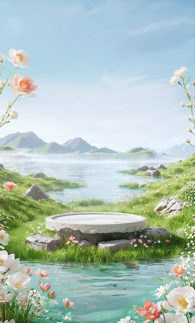 AI绘制C4D场景-花瓣网