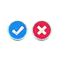 对号错号正确错误勾叉符号平面综艺装饰PNG免扣免抠图片设计素材 -花瓣网