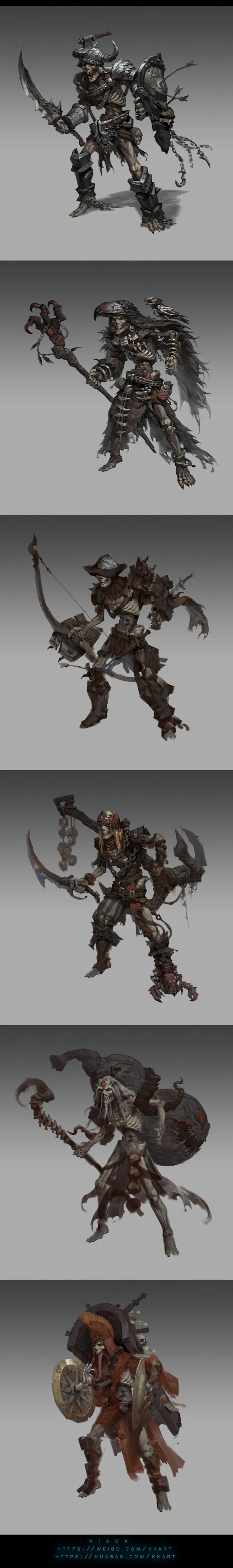 【小K原创作品】 〖骷髅兵概念〗 个人微博：http://weibo.com/kkart-花瓣网