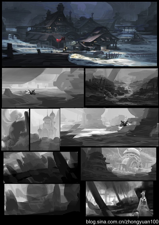 场景构图黑白构成画面构成黑白稿来自cgbook.cn (889)