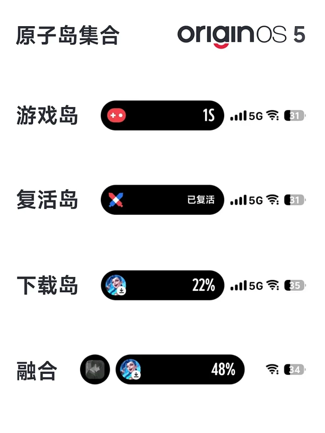 OriginOS5 灵动岛集合 - 小红书-花瓣网