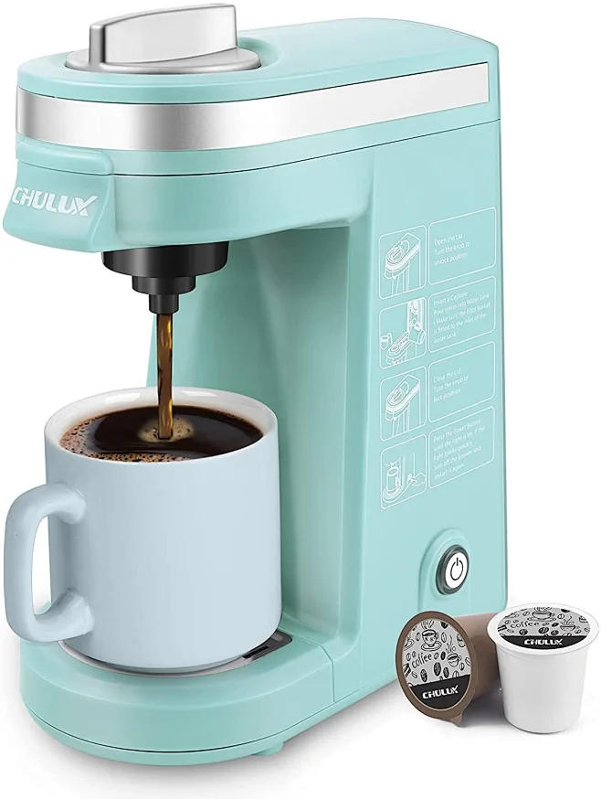 Amazon.com: CHULUX Single Serve 12 Ounce Coffee Brewer,One Button ...