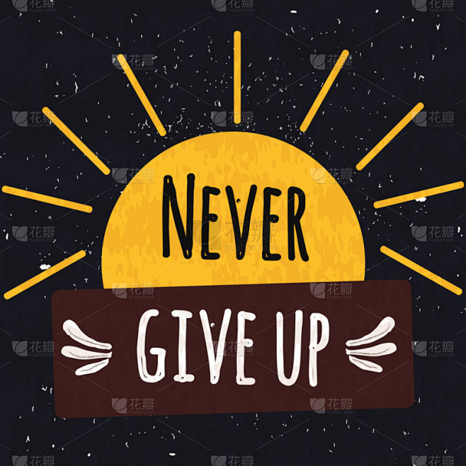 Colorful typographic motivational poster to raise