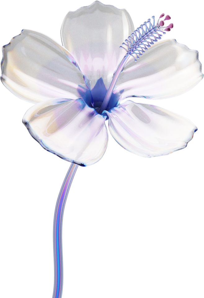 3D Glass Flowers (18)-花瓣网