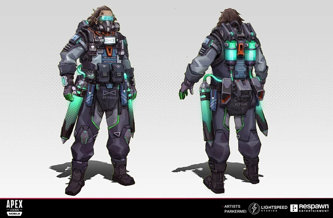 Apex Legends Mobile CAUSTIC (Toxic Defiance)-花瓣网