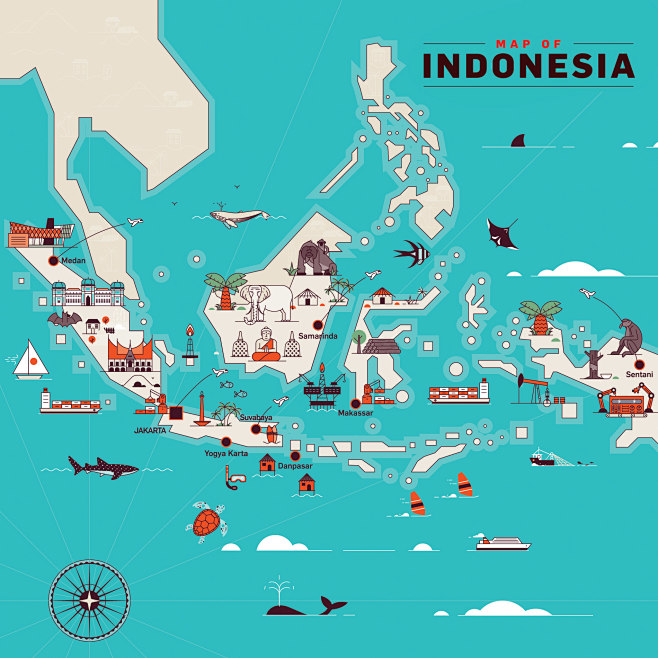 map of Indonesia