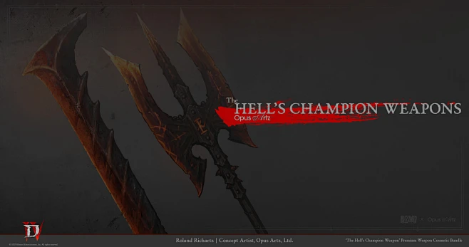 Diablo IV - Hell's Champion Weapons图片_3D图片素材-花瓣网