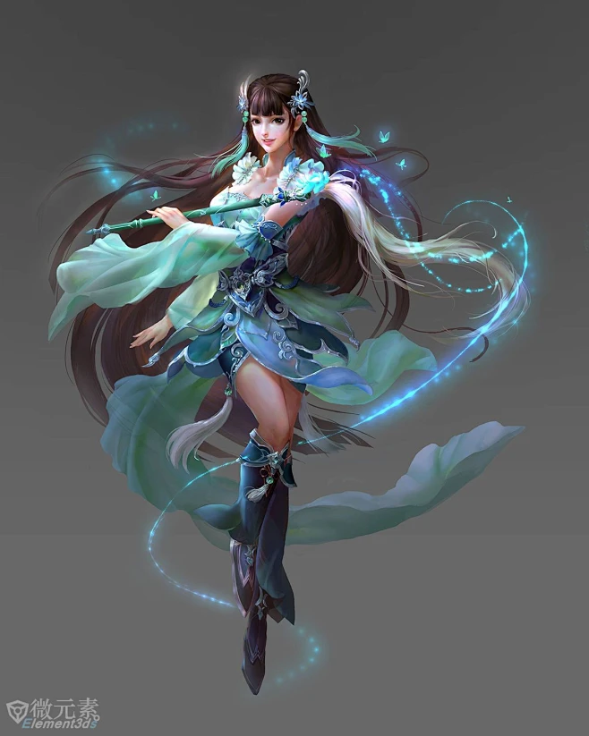 中国风女角色原画-109jpg -花瓣网