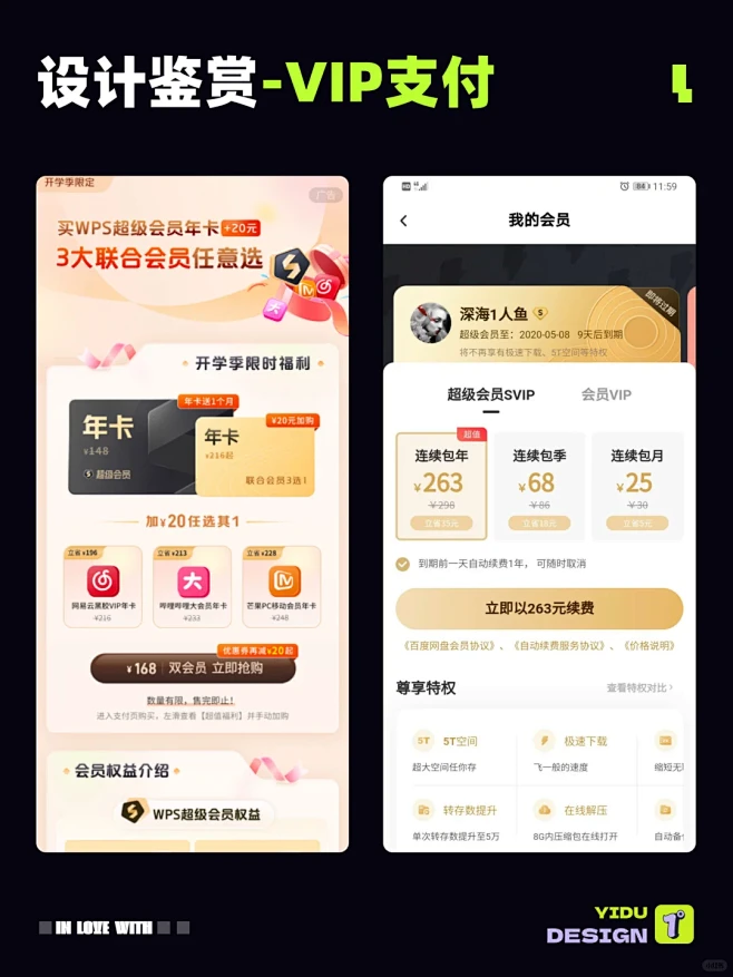 UI设计 | vip会员支付页面 | 会员充值页 - 小红书-花瓣网