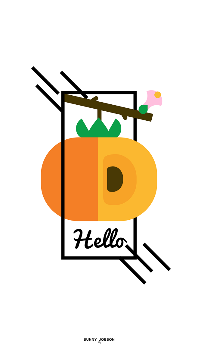 HELLO 软柿子 #壁纸# #色彩#