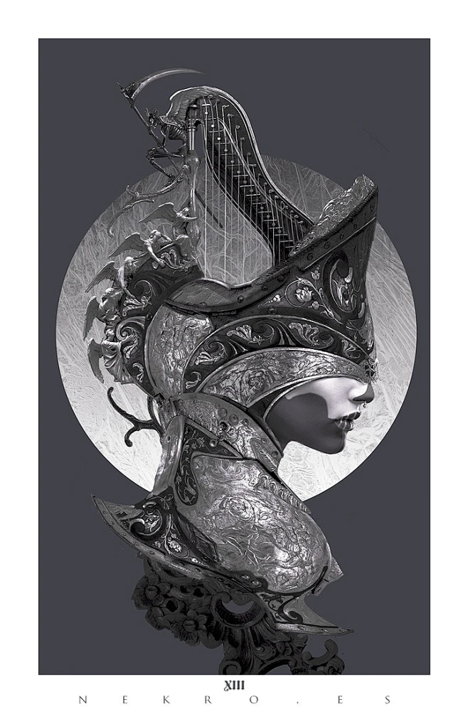 华丽的艺术《西班牙插画师Nekro作品欣赏》-花瓣网