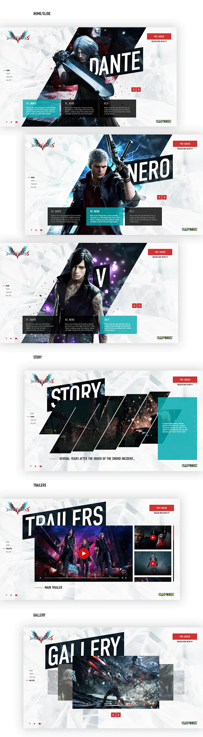 Devil May Cry 5 UX/UI concept design-花瓣网