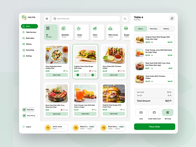 Cloud Kitchen POS System Design by MQoS UI/UX for MultiQoS on Dribbble-花瓣网