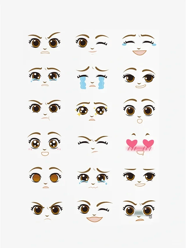 神态表情简笔画正面 - 小红书搜索-花瓣网