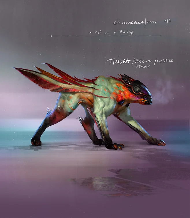 Creature Design - Tingra, Lip Comarella : creatures Design - 1of 4 Series The series features ...