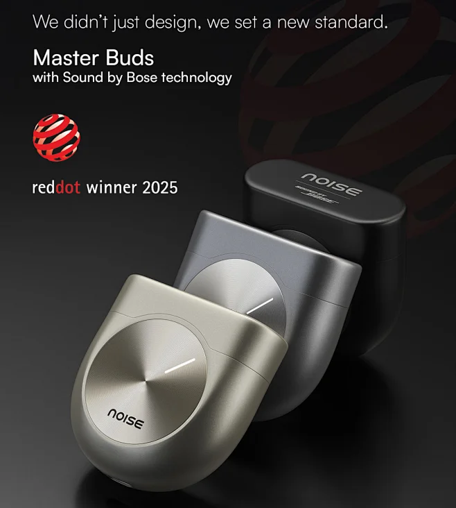 Noise Master Buds wins Red Dot Design Award 2025-花瓣网