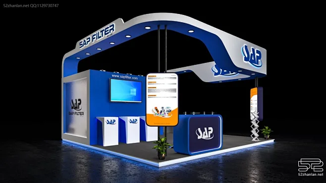 【SAP】展台设计分享 – 52展览设计-花瓣网