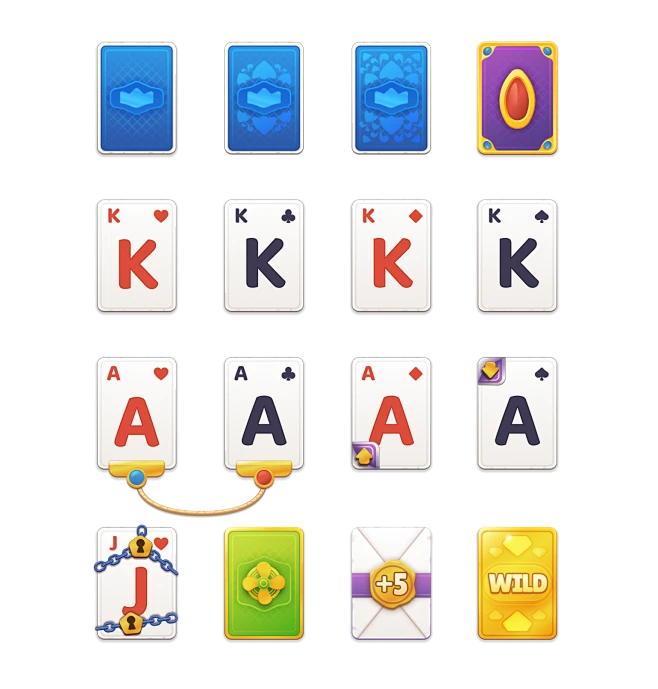 game casual game video game cards user interface royal solitaire ...