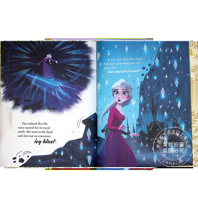 现货 冰雪奇缘2 Frozen 2 迪斯尼同名电影儿童绘本故事书 小金书 艾莎 安娜 4-6岁 英文原版 Frozen 2 Little ...