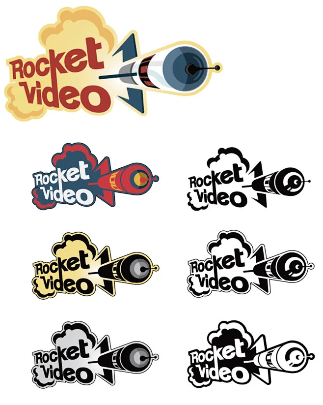 Rocket Video logosheet by ~DevilDino on deviantART-花瓣网