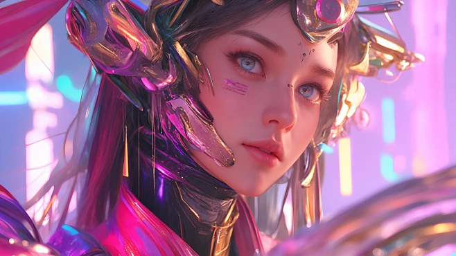 ZXM-赛博机甲女孩-hzj(20)-花瓣网