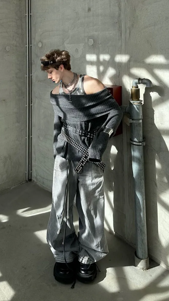off shoulder top men buffalo shoes, racerworldwide, emo, grundge ...