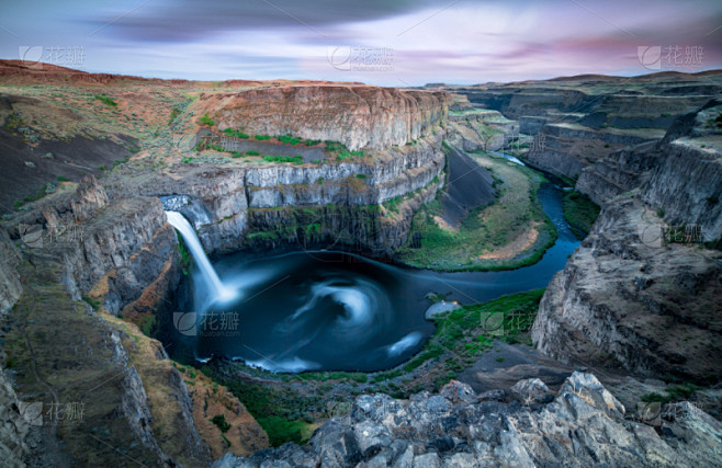 伯乐斯瀑布州立公园,华盛顿州,自然,美,灵感,美国,非都市风光,水平画幅,云,地形
