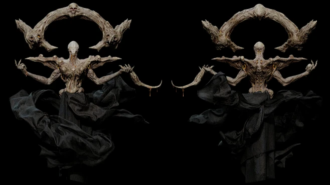 Returnal Game Inspiration Creature Study-花瓣网