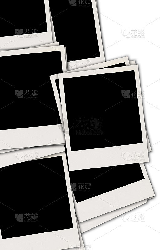 一堆空白照片