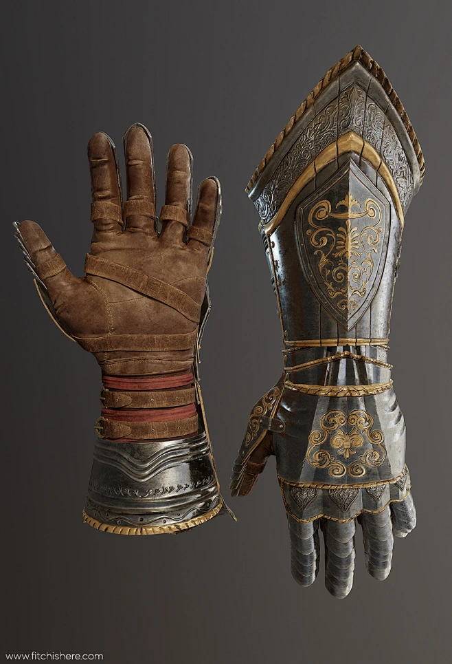 Gauntlets, Eric J Fitch : Gauntlets inspired by Italian medieval armor ...