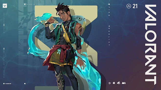 VALORANT agent art & abilities. FINN-花瓣网