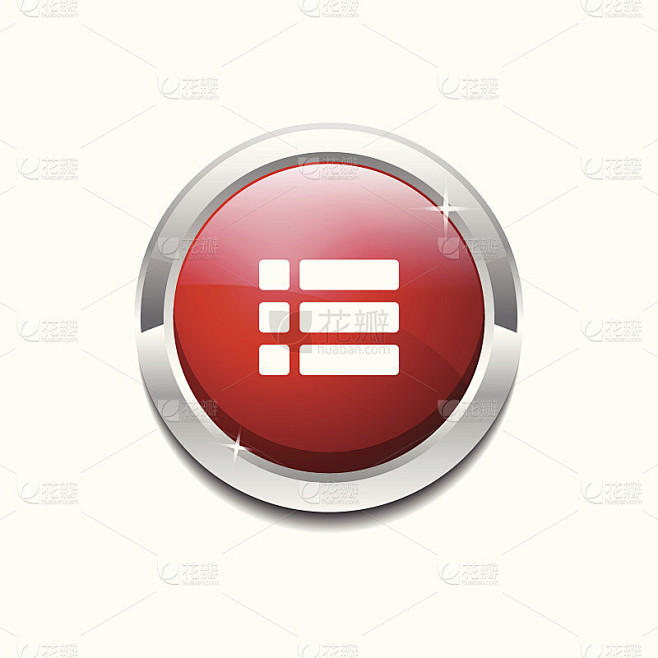 选项圆形矢量红色Web图标按钮