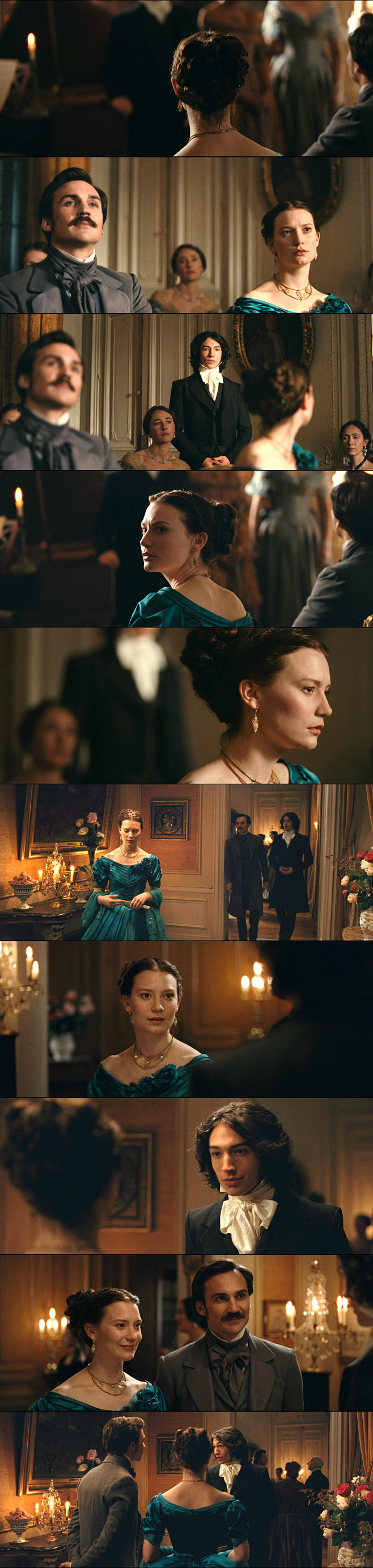 【包法利夫人 Madame Bovary (2014)】29 米娅·华希科沃斯卡 Mia Wasikowska 埃兹拉·米勒 Ezra Miller #电影场景# #电影截图# #电影海报 ...