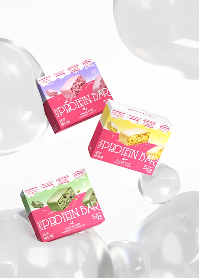 Brand Design design graphic Packaging protein protein bar snake-花瓣网