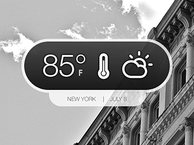 Weather-popup-dribbble-花瓣网