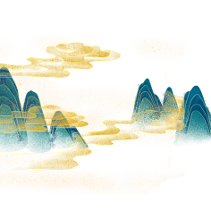 青绿山水-花瓣网|陪你做生活的设计师 | 国潮png古风素材