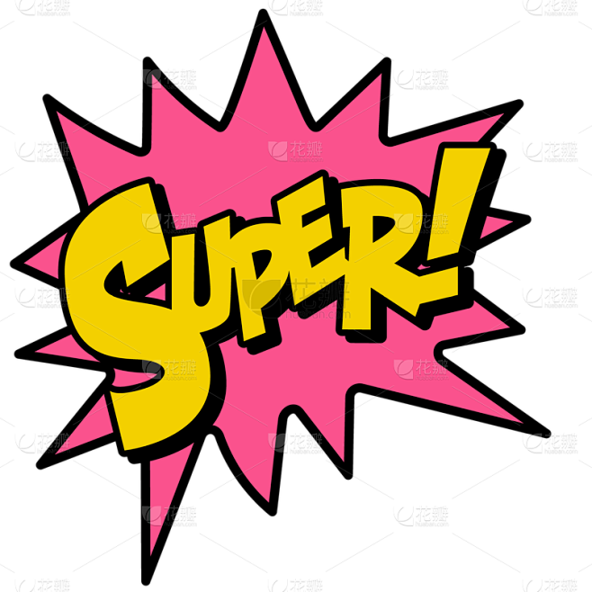 Comic Style Text Sticker