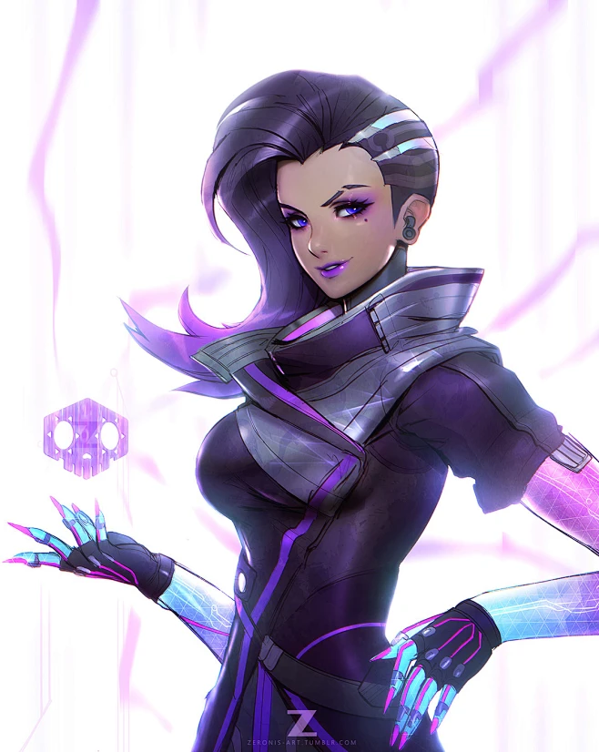 SOMBRA Fan Art, Paul Kwon : Fan Art of the new Overwatch character ...