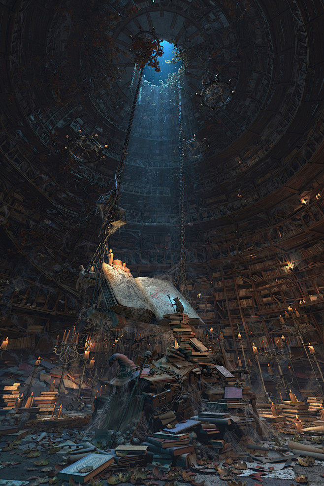 CGTalk - Master of the books, Waldemar Bartkowiak (3D)