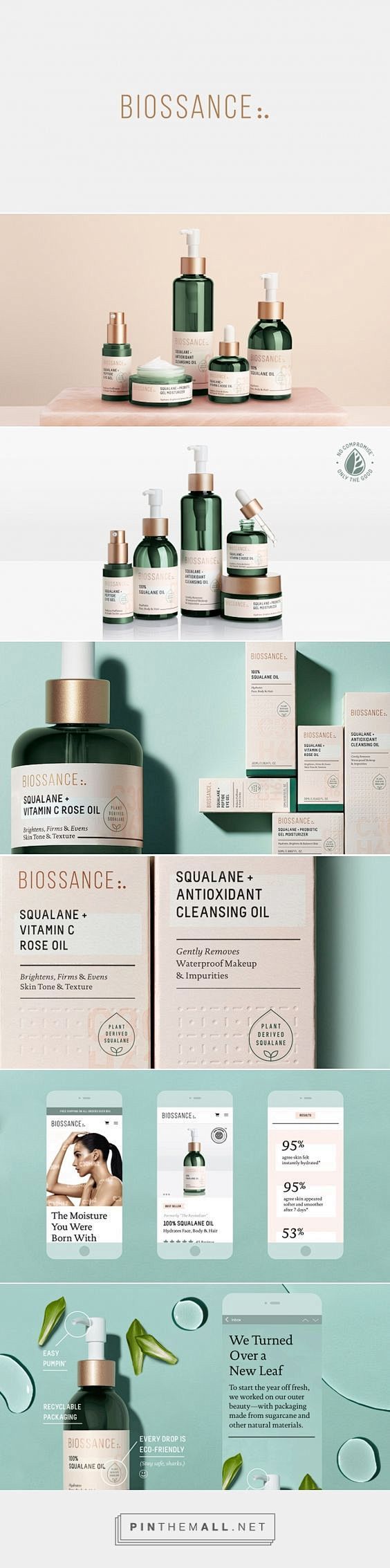 Biossance on Behance - created via https___pinthemall_net _ Cosmetic design, Cosmetic packaging ...