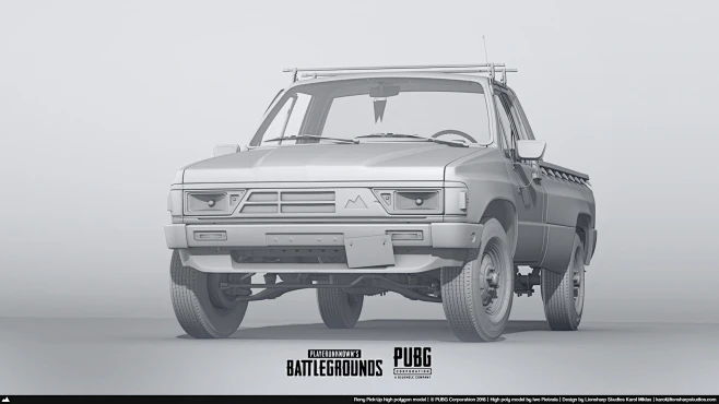 PUBG Rony High-Poly model, Iwo Pietrala : The Rony Pick-Up from ...